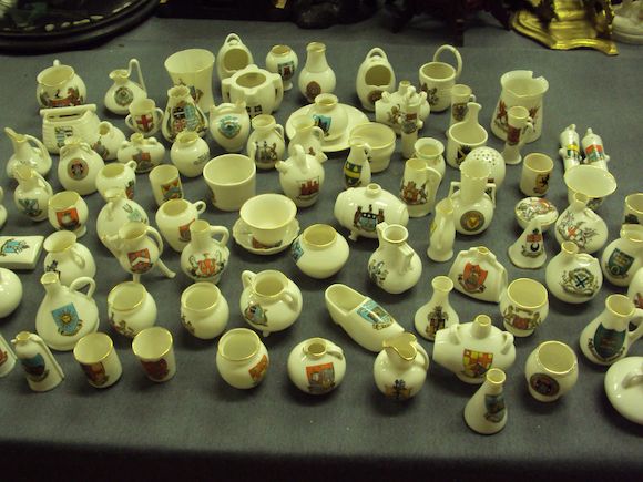 Bonhams : A quantity of Goss crested china