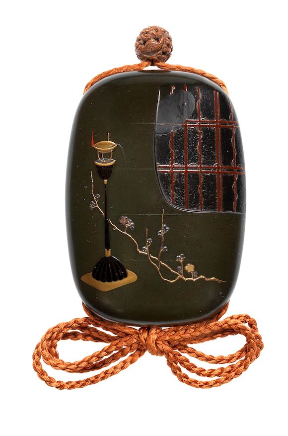 Bonhams : 7A lacquer four-case inro Attributed to Shibata Zeshin (1807 ...