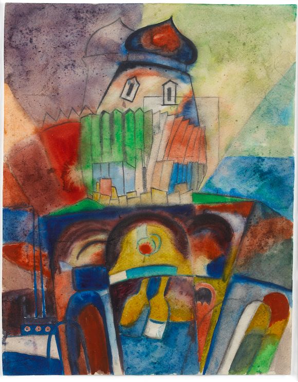 Bonhams : Aristarkh Vasilevich Lentulov (Russian, 1882-1943) A study ...