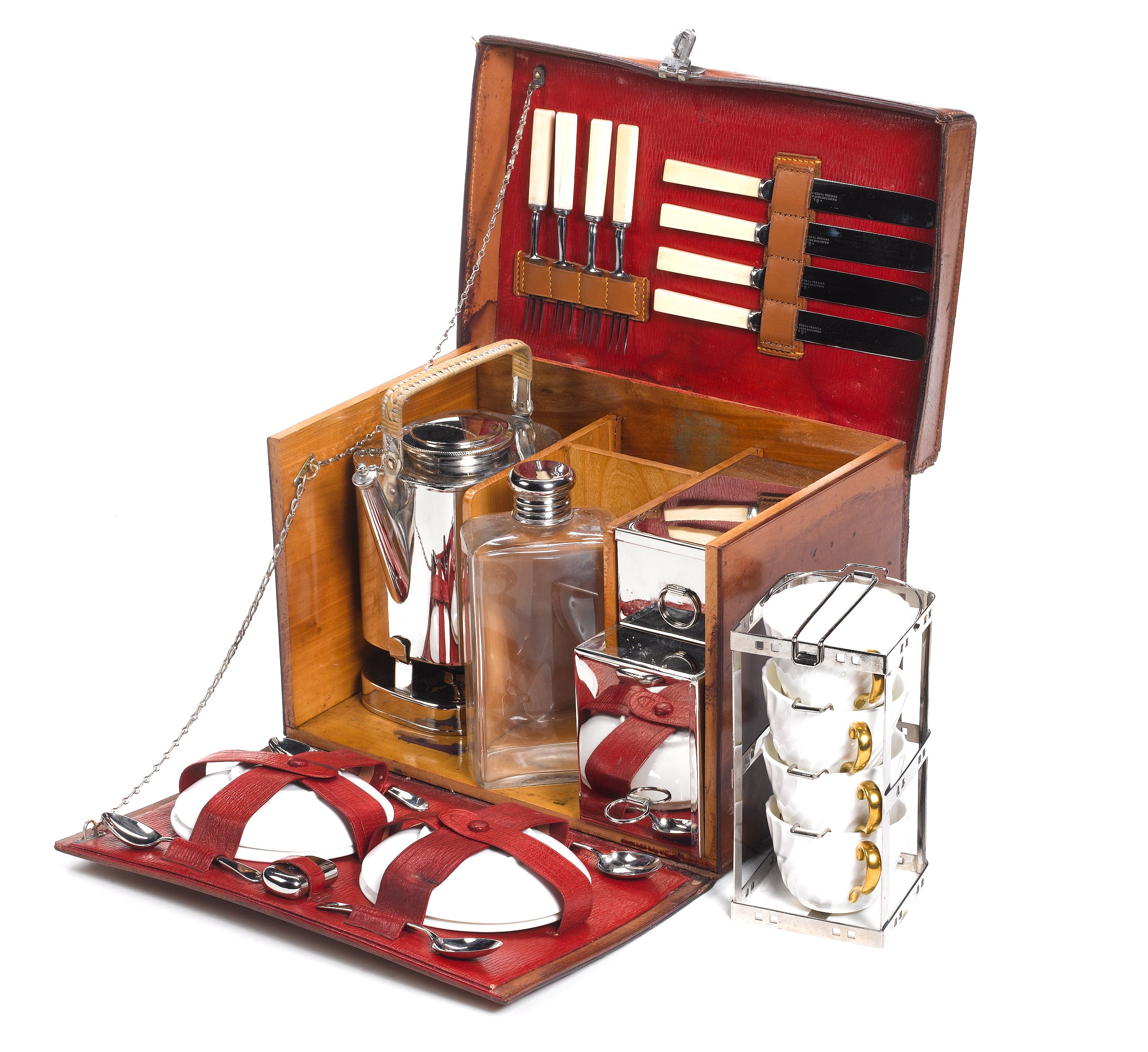 Bonhams Cars : A veteran four-person tea and picnic set, by J C Vickery ...