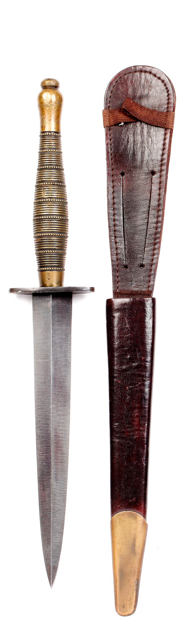 Bonhams : A Commando Knife with 'Ribbed and Roped' Grip