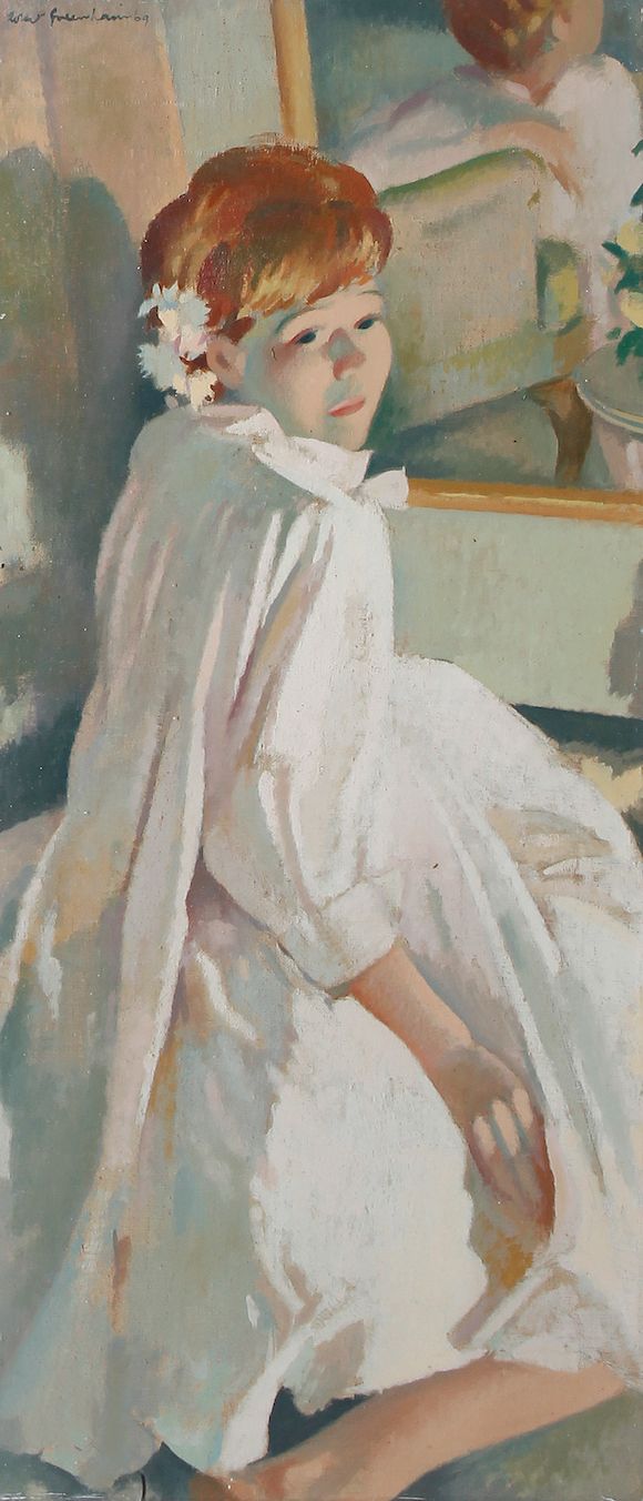 Bonhams : Robert Duckworth Greenham (British, 1906-1975) 'Jan in pink'