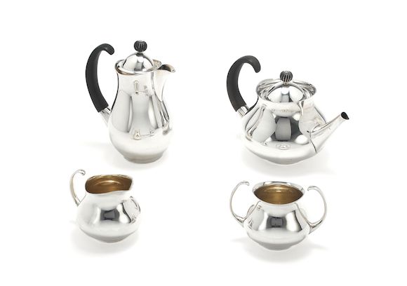 Bonhams : ERIC CLEMENTS FOR MAPPIN & WEBB: An electroplated four-piece ...