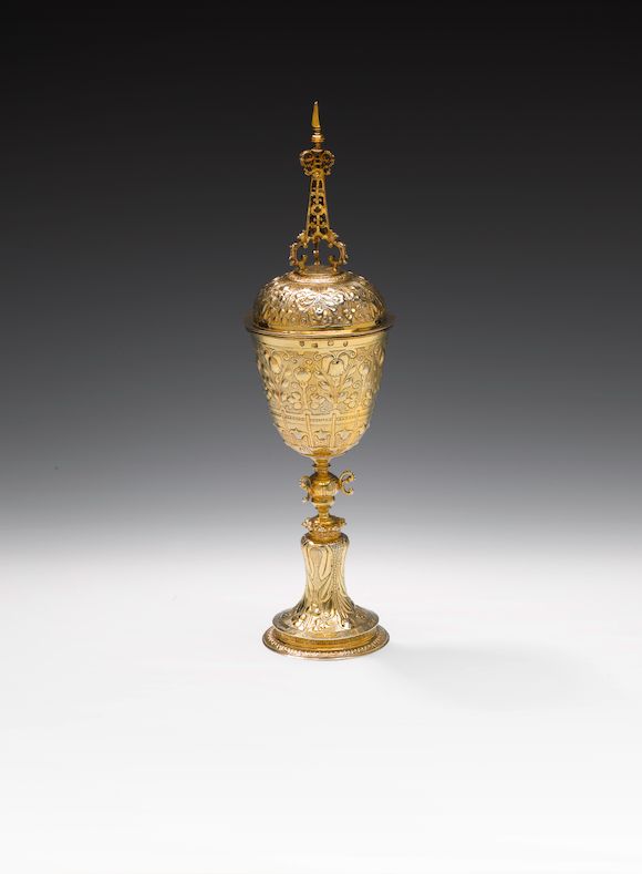 Bonhams : "The Welland Cup" A James I silver-gilt steeple cup and cover ...