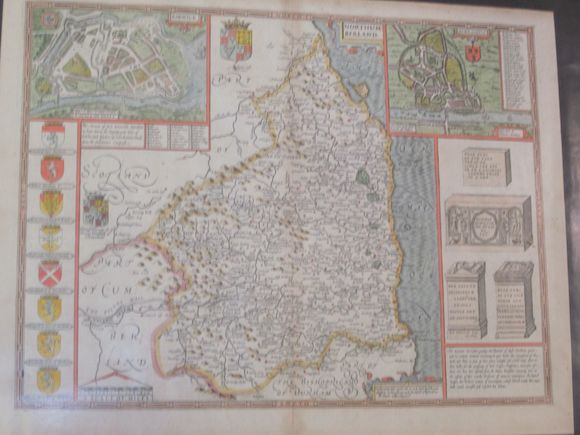 Bonhams : John Speed (British, 1552-1629) 'Northumberland'