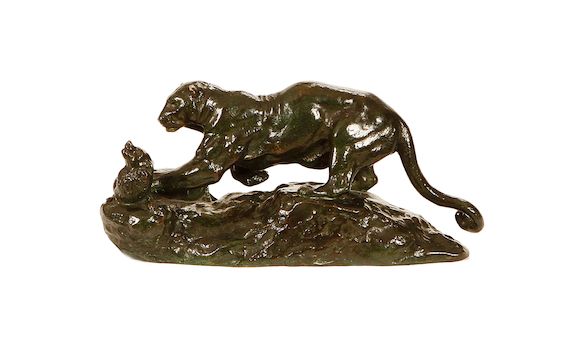 Bonhams : Antoine-Louis Barye, French (1795-1875) A bronze model of ...