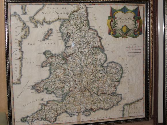 Bonhams : Robert Morden (British, fl.1668-1703) 'England' engraved map ...