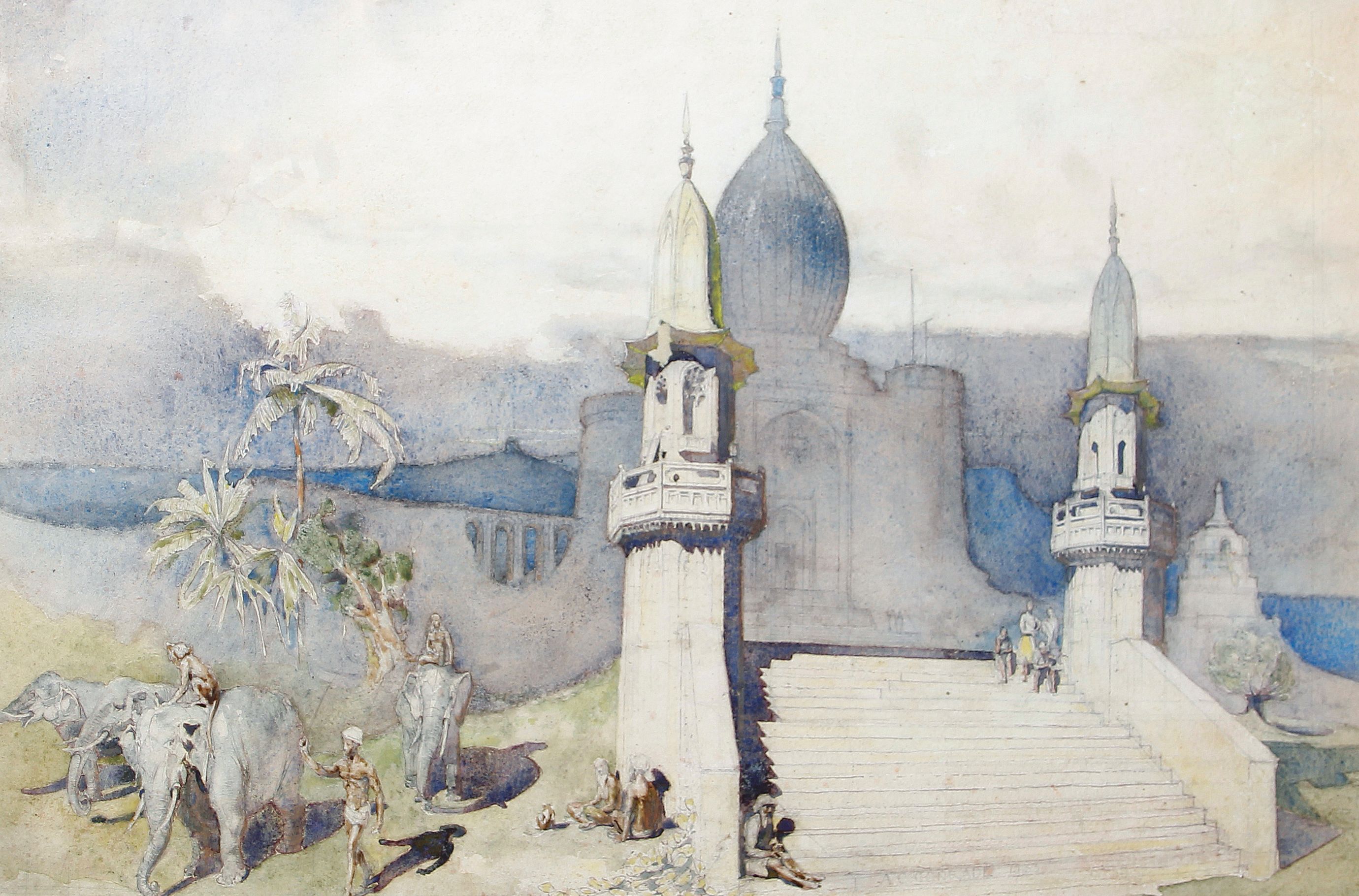 Bonhams : Alfred Charles Conrade (British, 1863-1955) The Ghat and ...