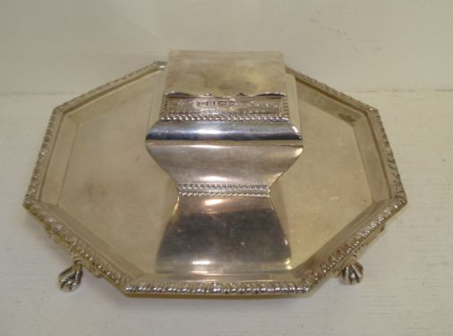 Bonhams : A George III style octagonal silver salver, Charles Boyton ...