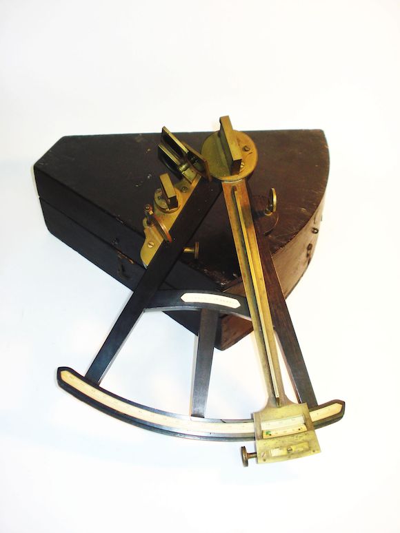 Bonhams : A Spencer & Co ebony octant, English, circa 1820,