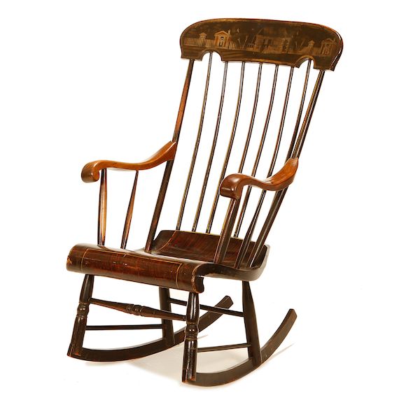 Bonhams : An American late 19th century parcel gilt and polychrome ...