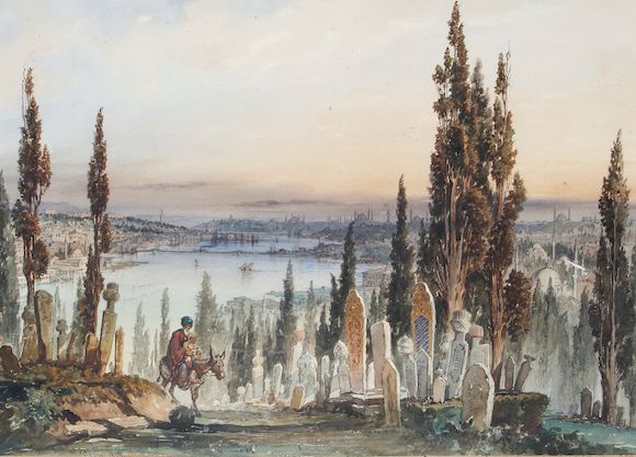 Bonhams : Vittorio Amadeo Preziosi (Maltese, 1816-1882) The Cemetery at ...