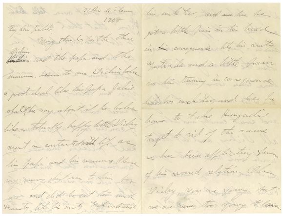 Bonhams : STEIN (GERTRUDE) Autograph letter signed, [1908]