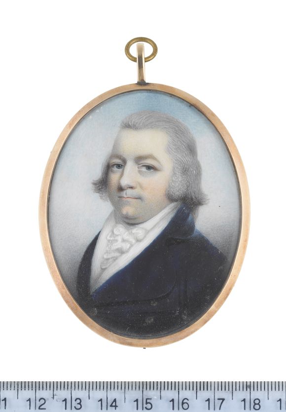 Bonhams : William Naish (British, circa 1767-1800) A Gentleman, wearing ...