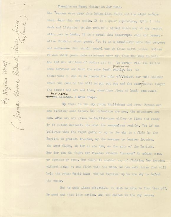 Bonhams : WOOLF (VIRGINIA) Typescript signed, with autograph ...