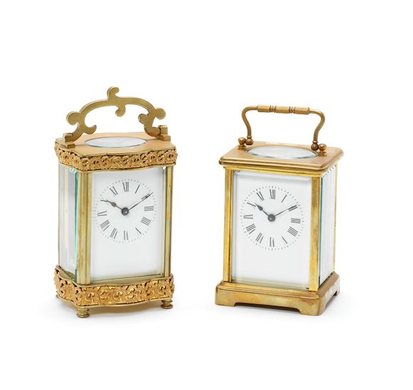 Bonhams : Two early 20th century French carriage timepieces