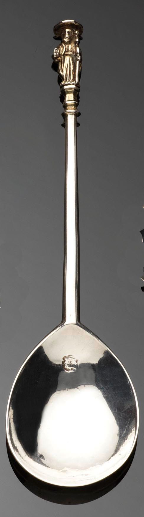 Bonhams : An Elizabeth I silver apostle spoon, St James the Greater, by ...