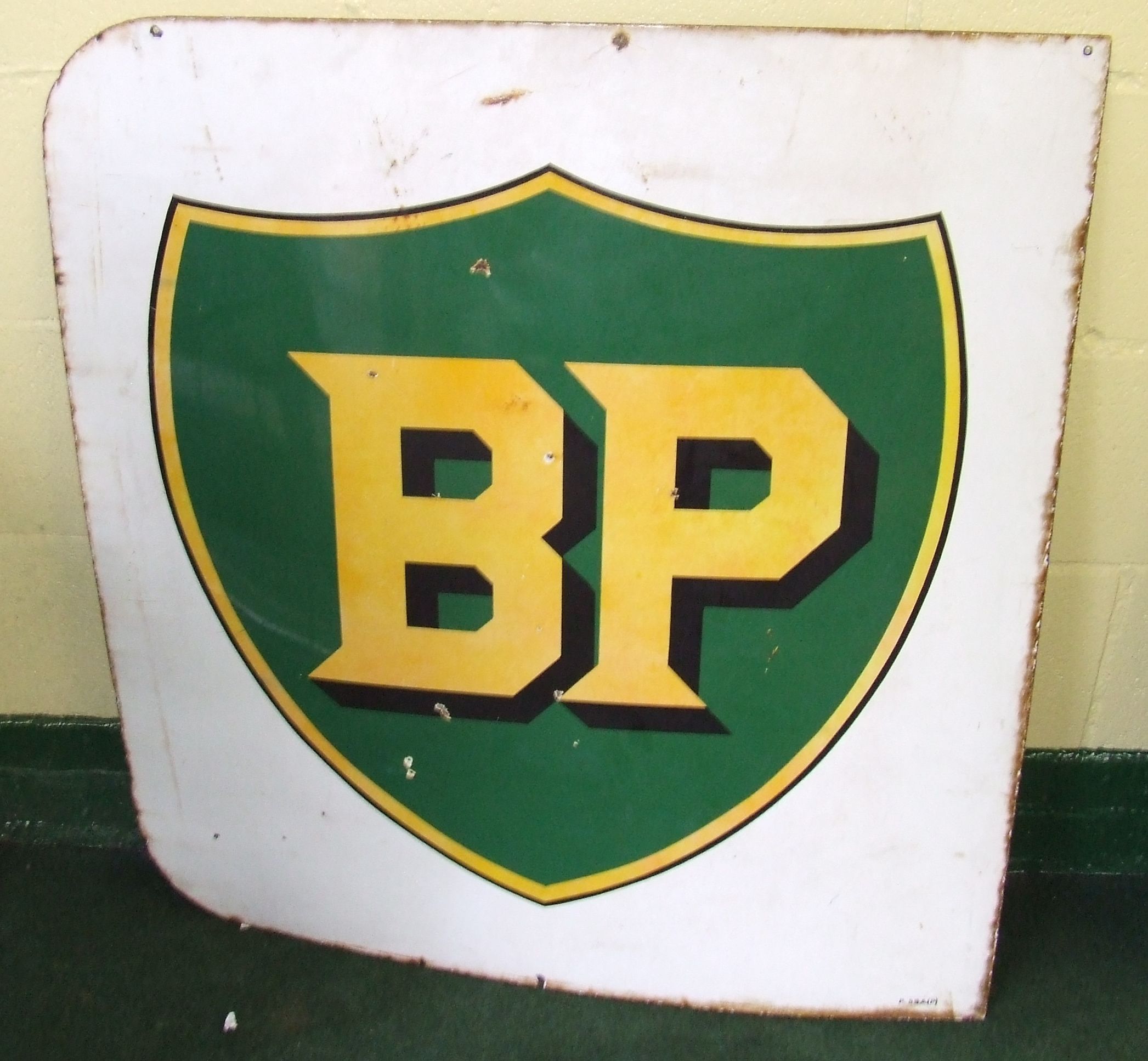 Bonhams Cars : A BP enamel sign,
