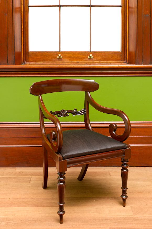 Bonhams : An Australian cedar armchair by Joseph Sly circa 1845
