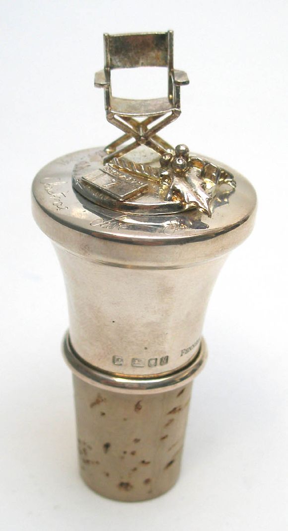 Bonhams : THEO FENNELL: A silver 'Dynasty' themed silver bottle stopper ...