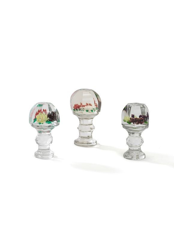 Bonhams : A Russian faceted paperweight seal, circa 1870-80