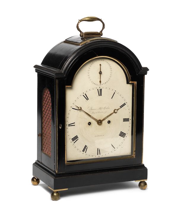Bonhams : An early 19th century ebonised bracket clock James McCabe ...