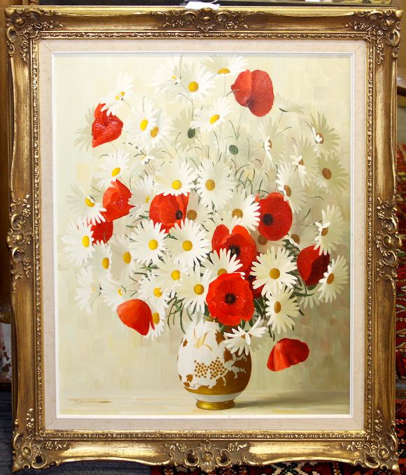 Bonhams : Elizabeth Rouviere (French, 20th Century) A pair of still ...