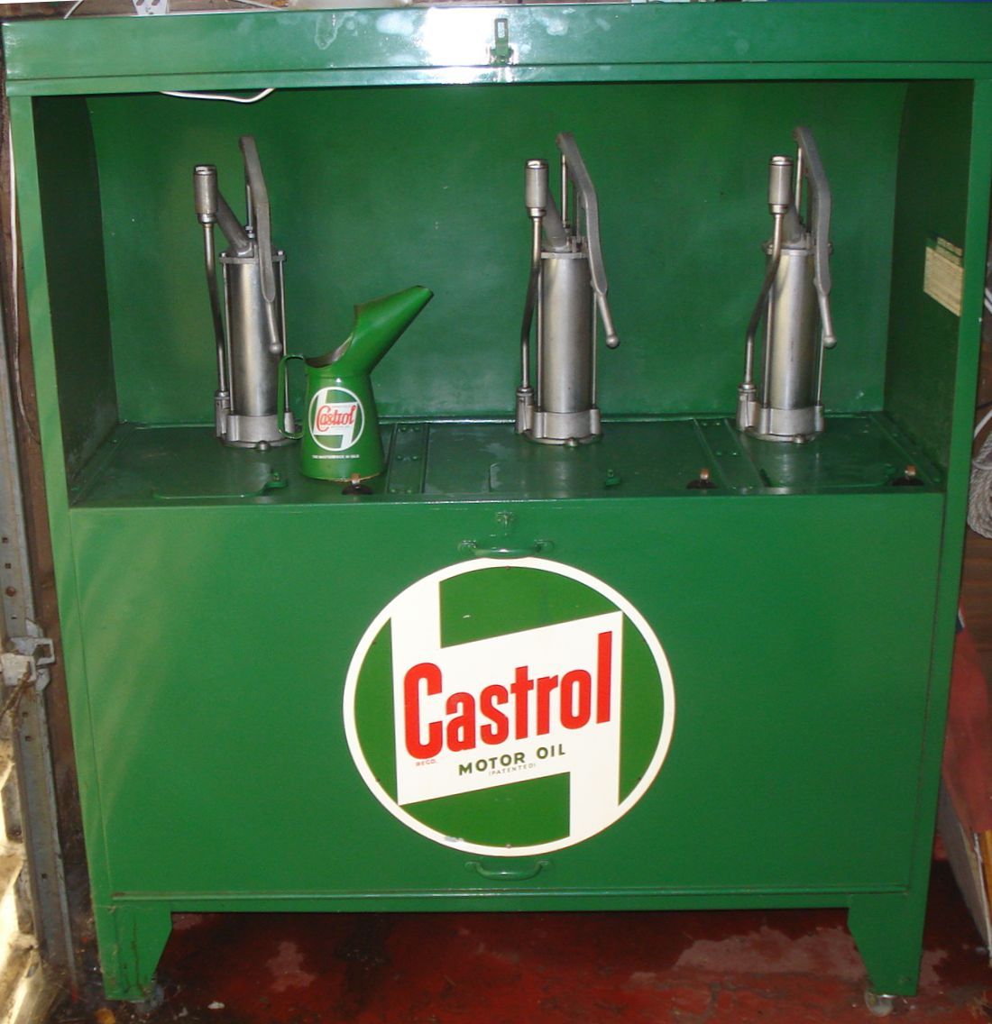 Bonhams Cars : A Castrol oil cabinet,