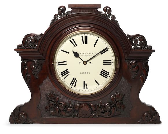 Bonhams : An early 20th century mahogany shop interior wall clock ...