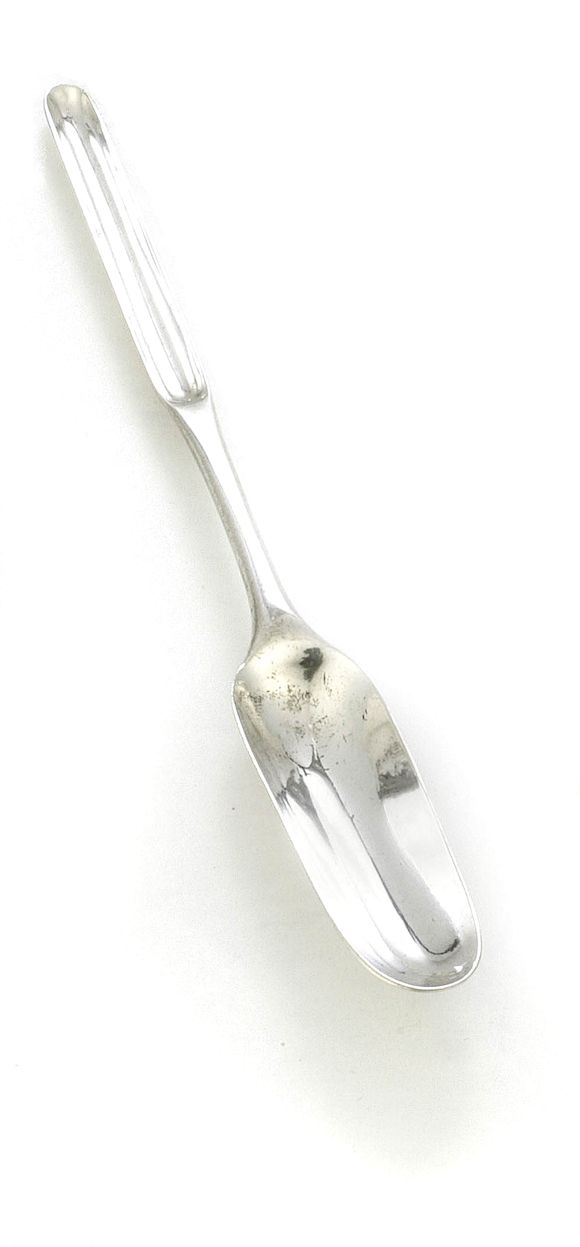 Bonhams : A George III sterling silver marrow scoop by Hester Bateman ...