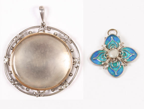 Bonhams A Liberty And Co Enamel Pendant Unmarked