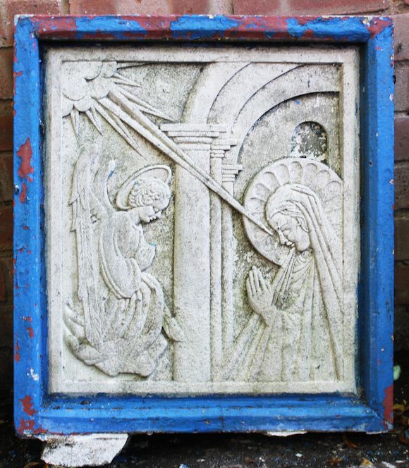 Bonhams : A set of five cast composition stone architectural tablet ...