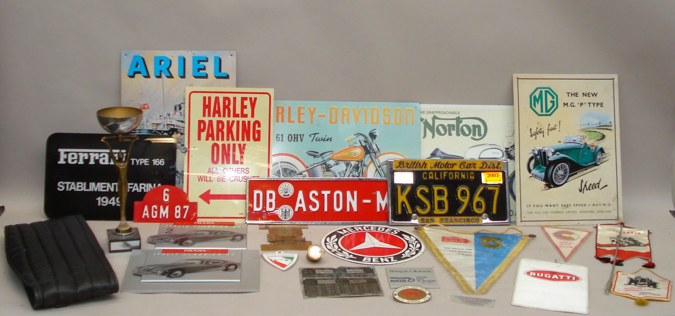 Bonhams Cars : Assorted motoring memorabilia,