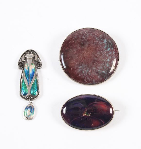 Bonhams : A Murrle Bennett enamel pendant With stamped maker's mark and ...