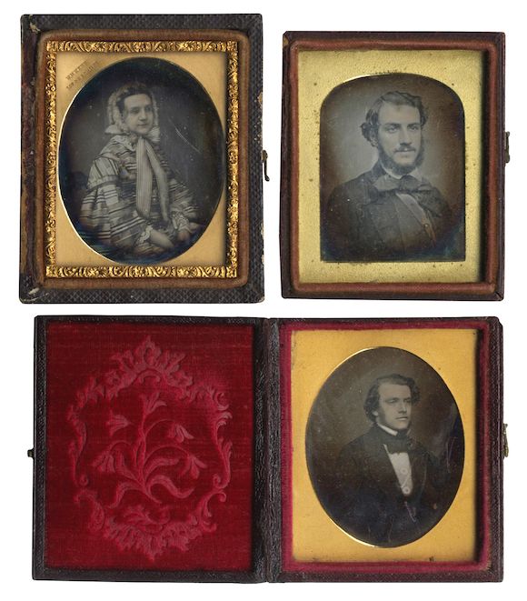 Bonhams : DAGUERREOTYPES A group of 8 portraits, including a ...