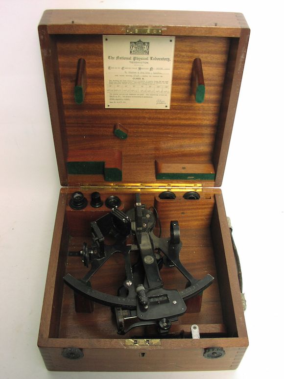 Bonhams : A 6.5in.(16.5cm) radius micrometer sextant,