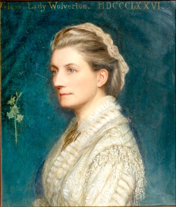 Bonhams : Edward Clifford (British, 1844-1907) Portrait of Giana, Lady ...