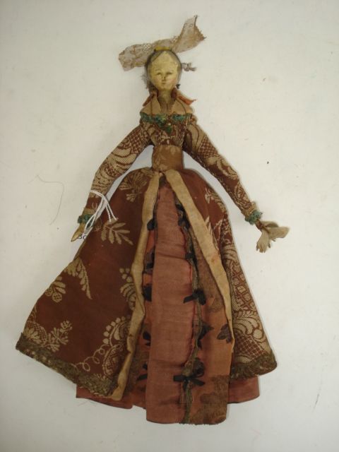 Bonhams : Fine Grodner Tal painted wooden doll, circa 1820