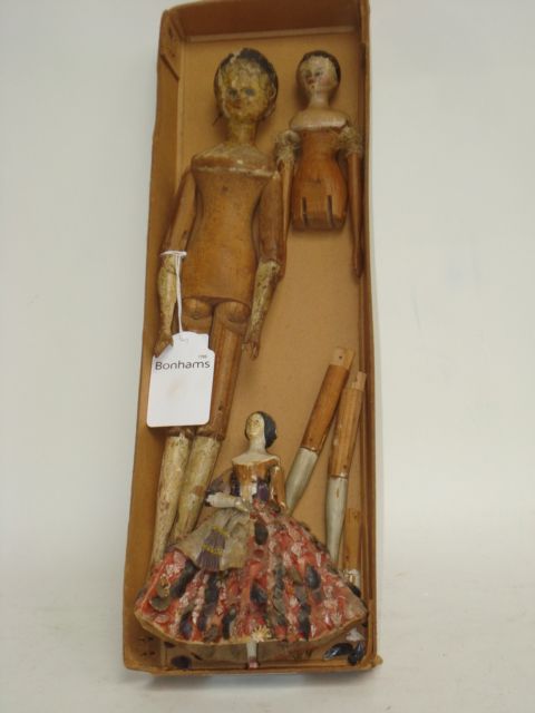 Bonhams : Carved wooden Grodner Tal doll, circa 1820 3