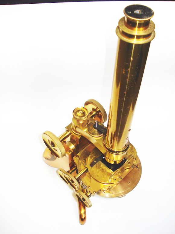 Bonhams : A James Swift compound monocular microscope, English, circa 1880,