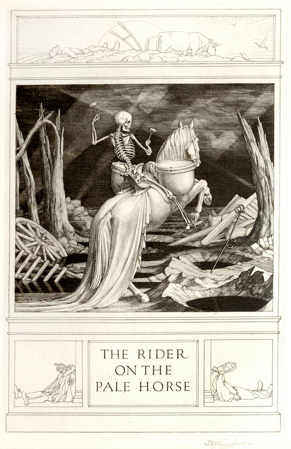 Bonhams : Stephen Gooden (British, 1892-1955) The Rider on the Pale ...