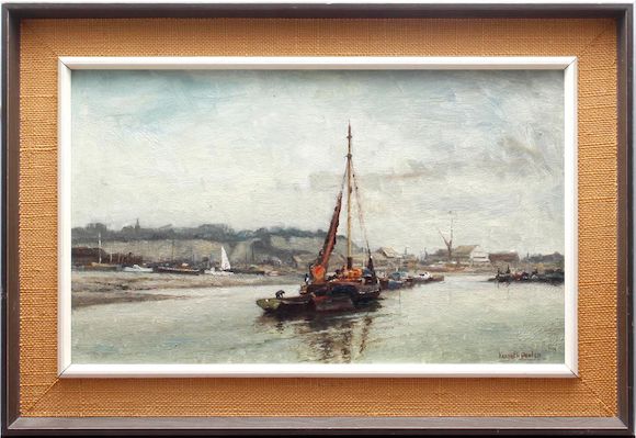 Bonhams : Kenneth Denton (British, born 1932) The River Medway, Rochester