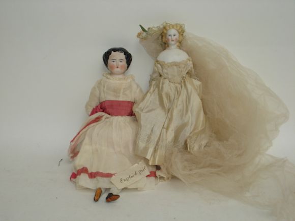 Bonhams : Parian-type shoulder head bride 2