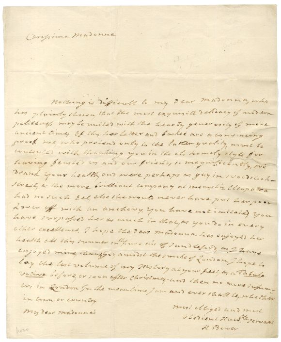 Bonhams : MONTAGU and BOWER. Autograph letter signed by Archibald Bower ...