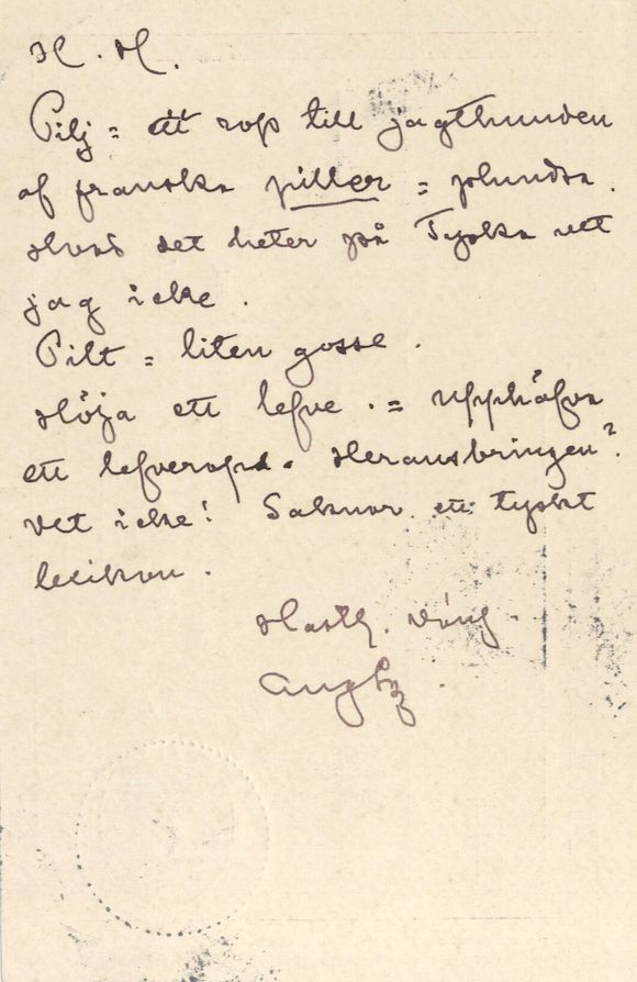 Bonhams : STRINDBERG (AUGUST) Autograph postcard signed, 1901