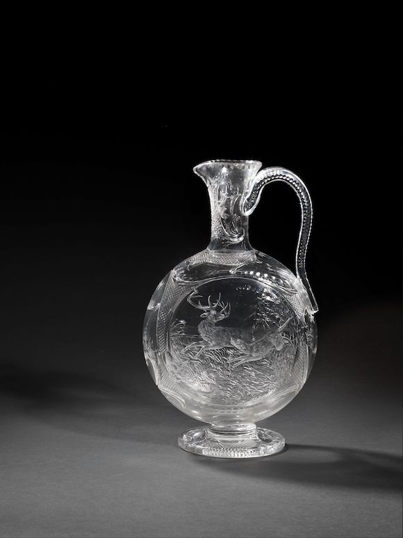 Bonhams : A fine Thomas Webb engraved imitation rock crystal-style ...