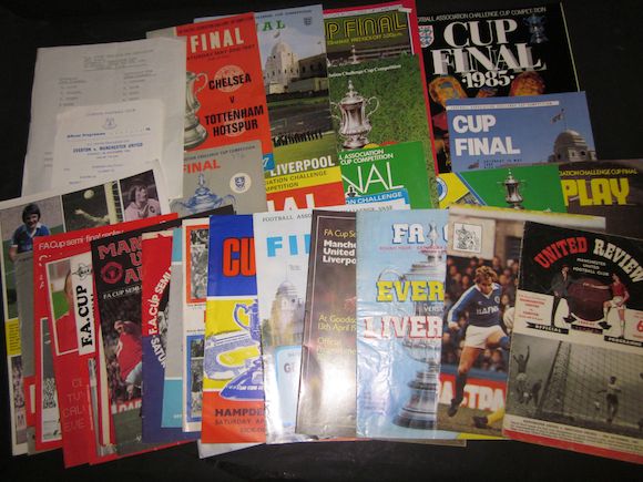 Bonhams : A collection of F.A. Cup programmes