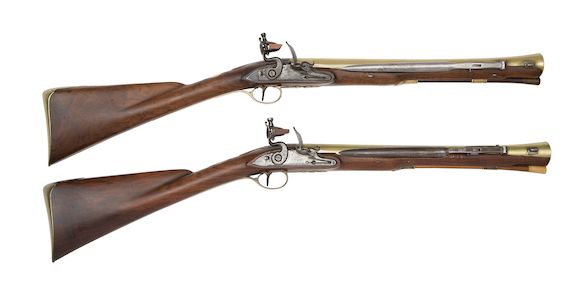 Bonhams : Two Unusual Brass-Barrelled Flintlock Blunderbusses Almost ...