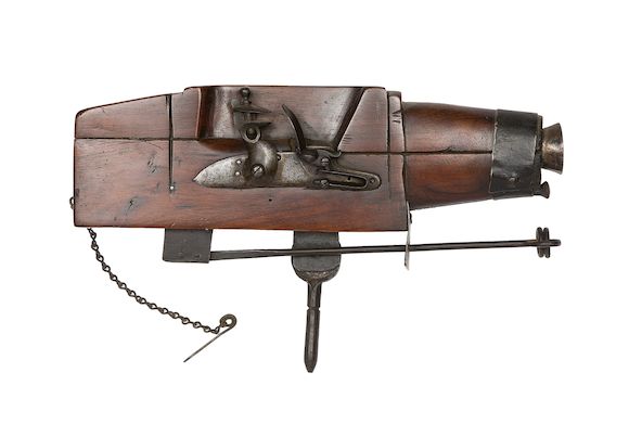 Bonhams : A Flintlock Trap Gun