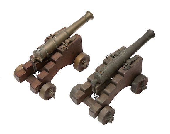 Bonhams : Two Bronze Signal Cannons